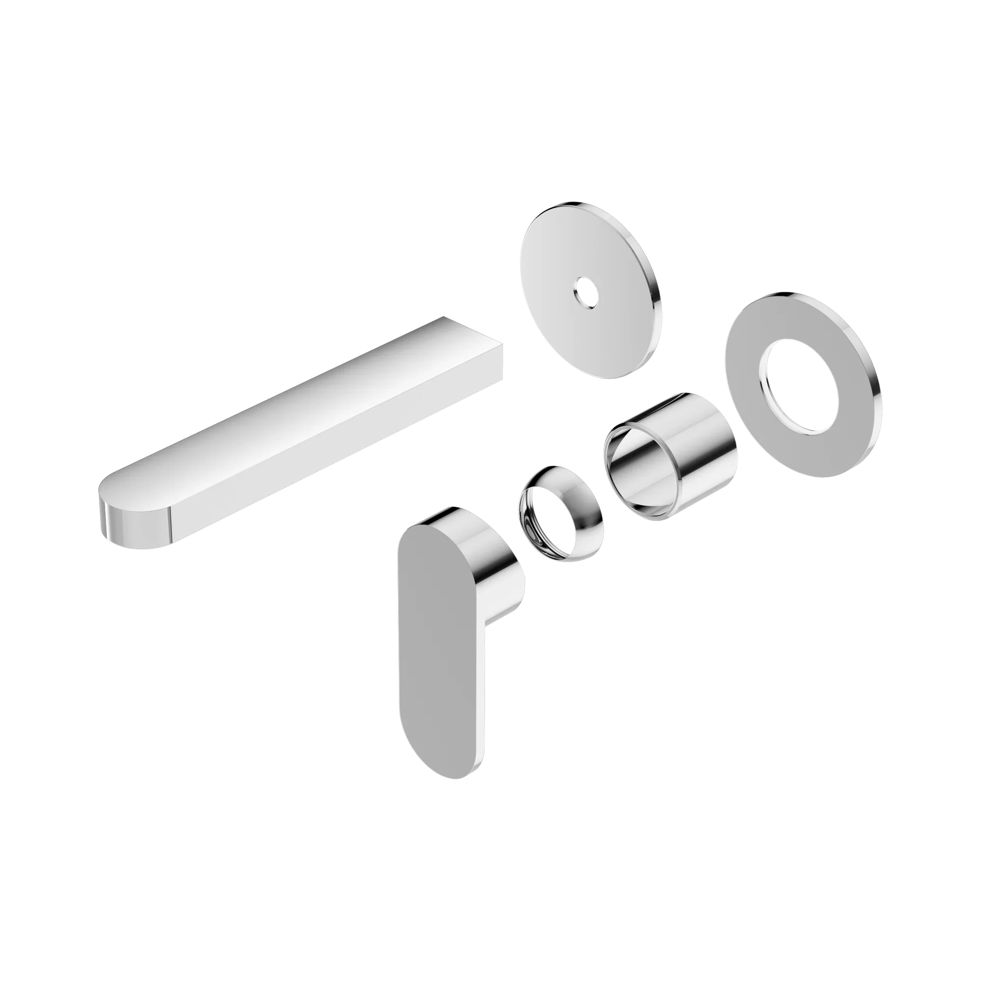 Nero Ecco Wall Mixer Set Separate Back Plate Trim Kits Only, Chrome ...
