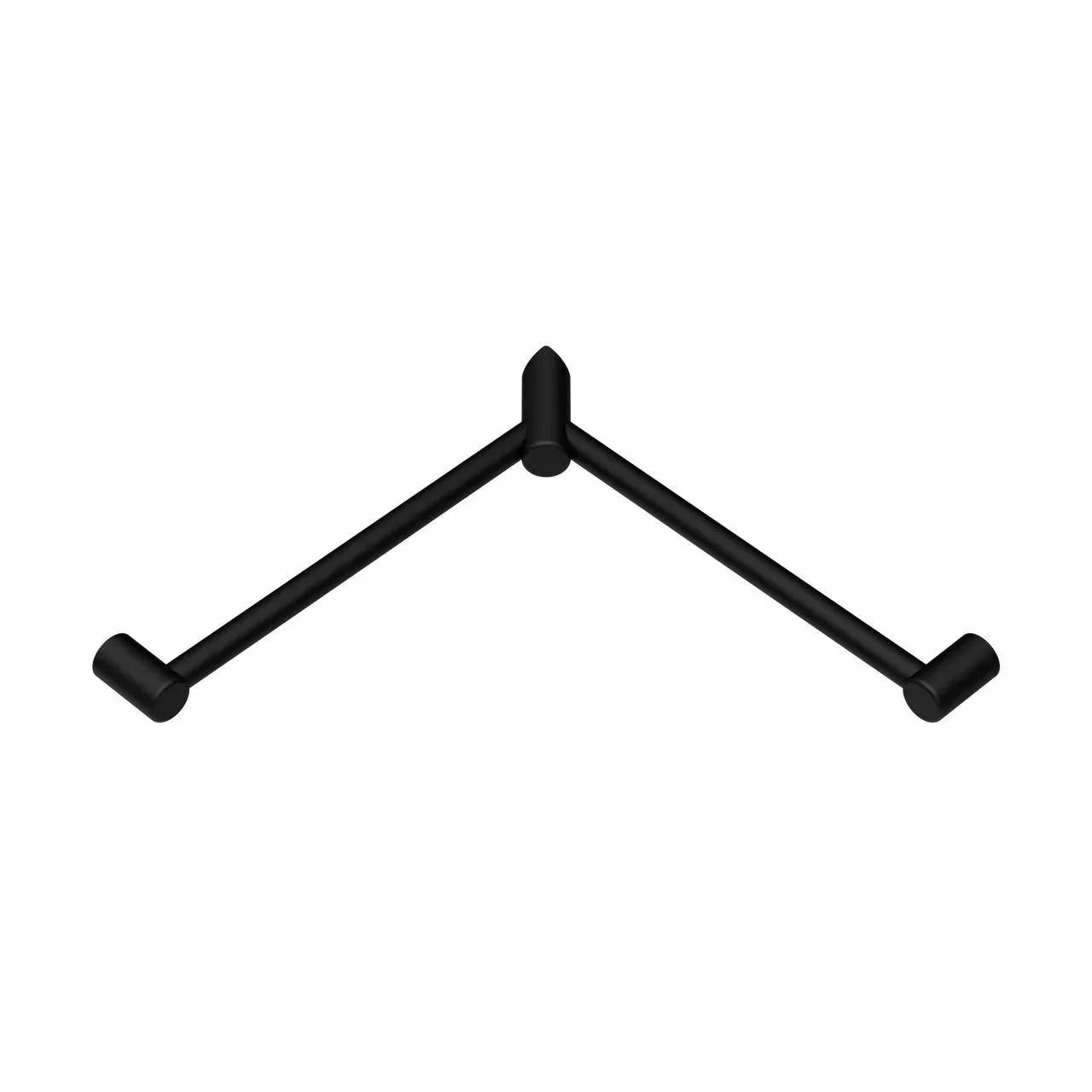 NERO MECCA CARE 32MM WRAP AROUND CORNER GRAB RAIL 600X600MM MATTE BLAC ...